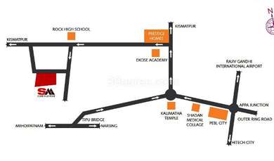 Sm Constructions Builders SM Enclave Map - Gachibowli, Hyderabad ...