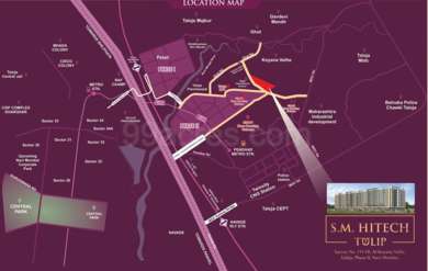 SM Hitech Tulip Map - Taloja, Navi Mumbai Location Map