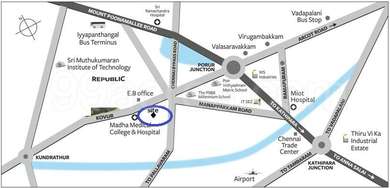 Smart Homes Smart Udhayam Flats Map - Porur, Chennai Location Map