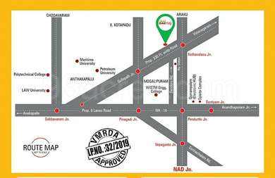 Smart Land Realty Smart Oak City Map - Kothavalasa, Visakhapatnam ...