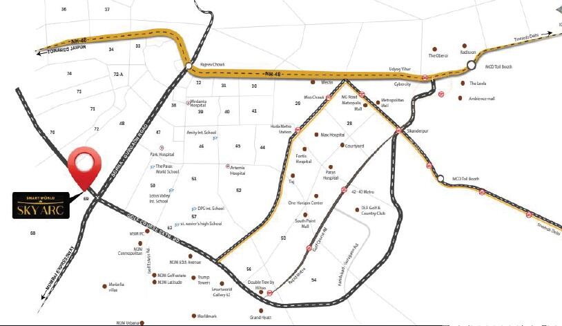 Smartworld Sky Arc Sector 69, Gurgaon | Price List & Brochure, Floor Plan, Location Map & Reviews
