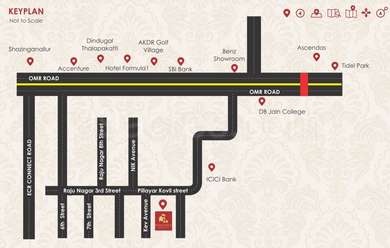 SNR Constructions SNR Elegance Residences Map - Thoraipakkam, Chennai ...