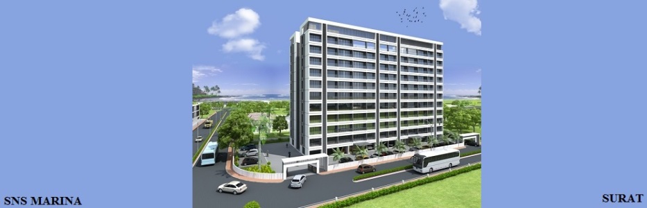 SNS Developers SNS Marina Map - SNS Marina Dumas Road Surat Location Map