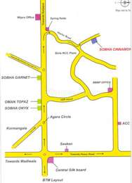 Sobha Developers Sobha Cinnamon Map - Harlur, Bangalore Location Map