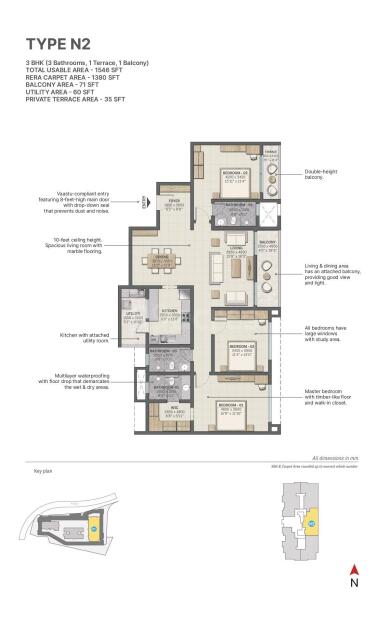 4 BHK Apartment / Flat for sale in Sobha Nesara Kothrud Pune - 2084 Sq ...