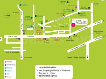Sobha Developers Sobha Carnation Map - Kondhwa, Pune Location Map