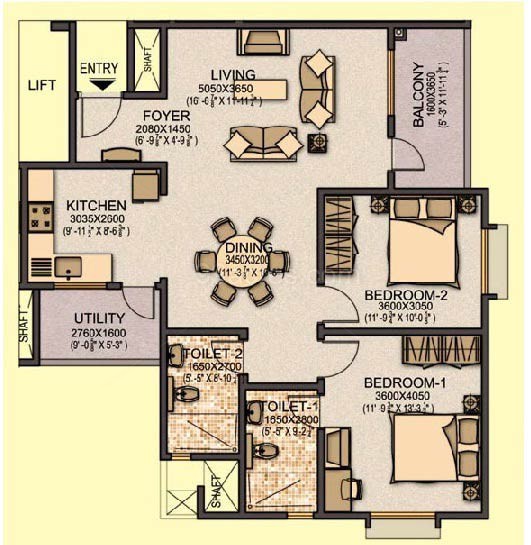 Sobha Developers Sobha Aspire Floor Plan - Sobha Aspire Tumkur Road ...