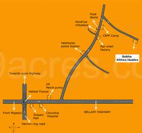 Sobha Limited Sobha Azalea Map - Harohalli, Bangalore East Location Map