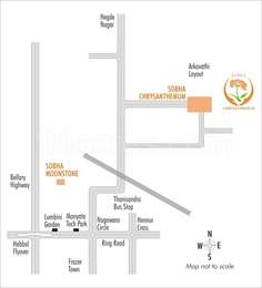 Sobha Developers Sobha Chrysanthemum Map - Thanisandra, Bangalore ...
