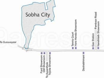 Sobha Developers Sobha Hi Tech City Map - Maradu, Kochi Location Map