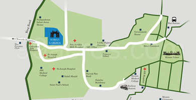 Sobha Developers Sobha Garden Map - Subhash Nagar, Mysore Location Map