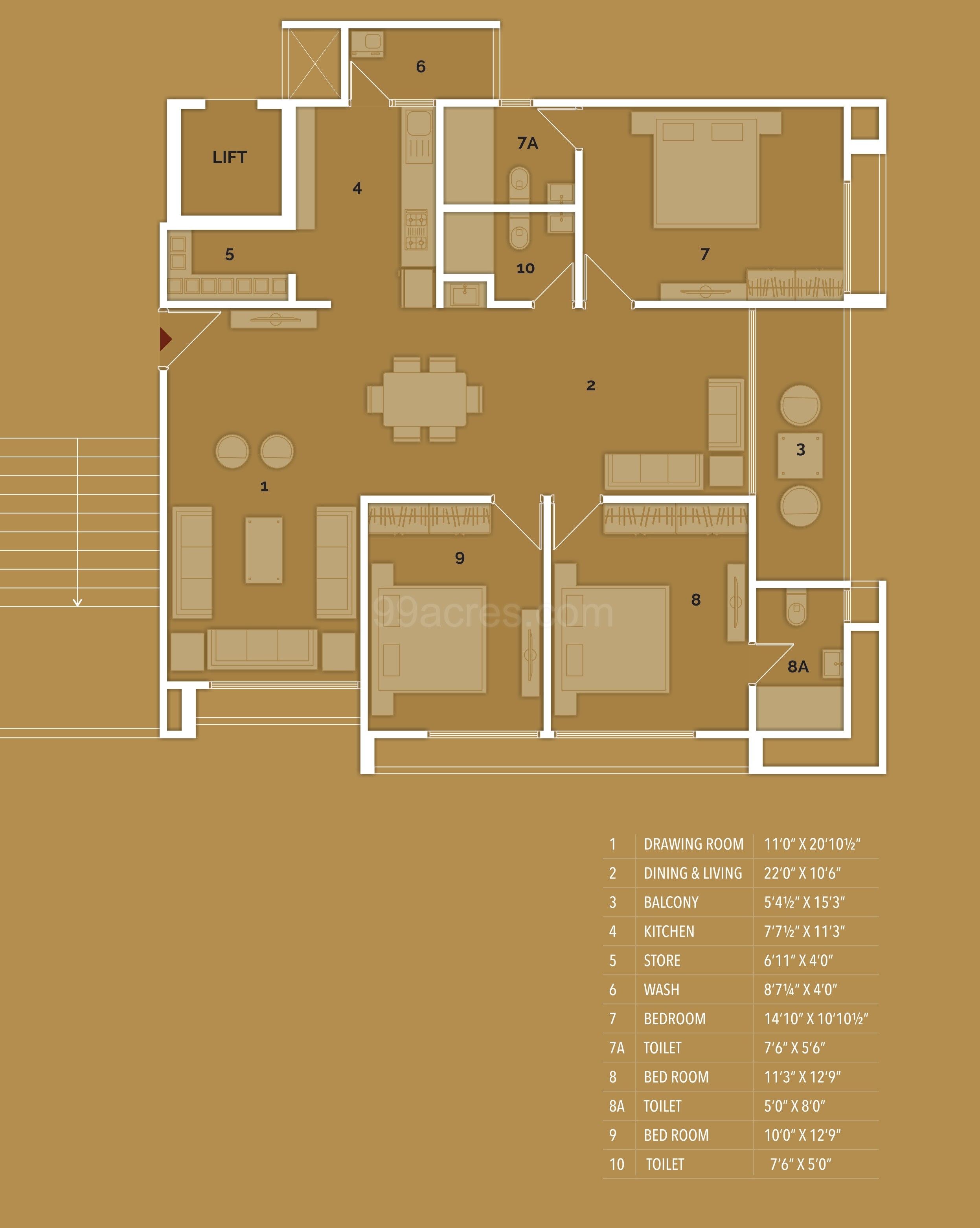 Soham Group Dev Vihaan Floor Plan - Dev Vihaan Motera Ahmedabad North