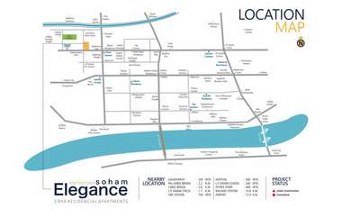 Soham Group Surat Soham Elegance Map - PAL, Surat Location Map