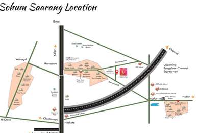 Sohum Developers Sohum Saarang Map - Malur, Bangalore East Location Map
