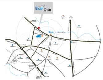 Sonigara Homes Sonigara Blue Dice Map - Chikhali, Pune Location Map