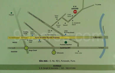 SP Associates SP K K Anand Map - Punawale, Pune Location Map