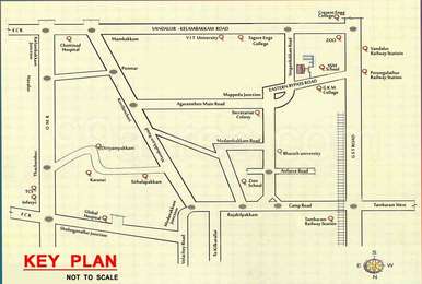 SP Promoters SP Avenue Map - Selaiyur, Chennai Location Map