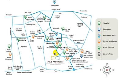 Space Buildagram Space Paramount Tower Map - NIBM, Pune Location Map