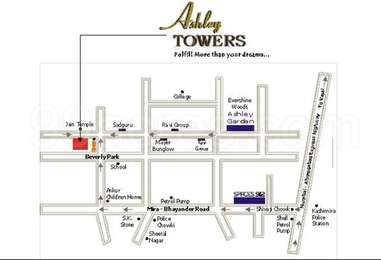 Space Realty Space Ashley Tower Map - Beverly Park, Mira Bhayandar ...