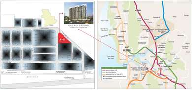 Kailash Group Builders Kailash Uptown Map - Karanjade, Navi Mumbai Location Map