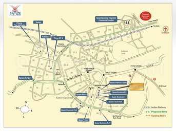 Spaze Group Spazedge Map - Sector-47 Gurgaon Location Map