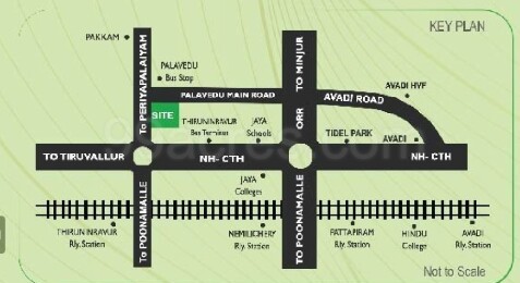 SPD Homes SPD MEK Nagar Map - Thiruninravur, Chennai North Location Map