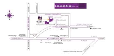 SPE Realty SPE Mono City Map - Poonamallee, Chennai West Location Map