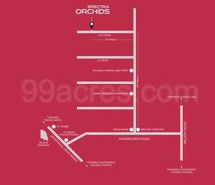 Spectra Constructions Spectra Orchids Map - Benson Town, Bangalore ...