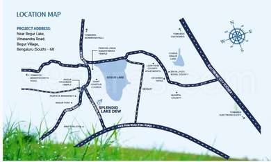 Splendid Group Builders Splendid Lake Dews Map - Begur, Bangalore ...