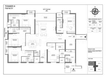 4 BHK Apartment / Flat for sale in SPR Highliving Perambur Chennai ...