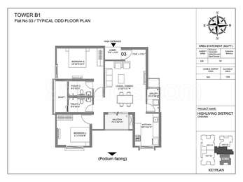 4 BHK Apartment / Flat for sale in SPR Highliving Perambur Chennai ...