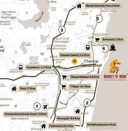 SPR India SPR Market of India Map - Perambur, Chennai North Location Map