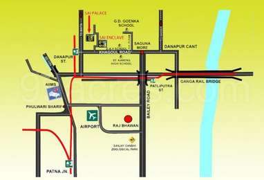 SR Group of Companies Sai Enclave Map - Adampur, Patna Location Map