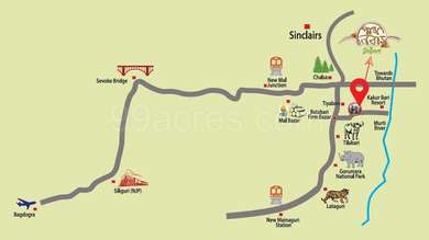 Sree Balaji Panthaniwas Map - Dooars, Siliguri Location Map