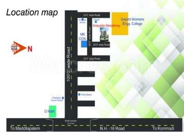 Sree Pujitha Constructions Sree Vinayaka Residency Map - Madhurawada ...