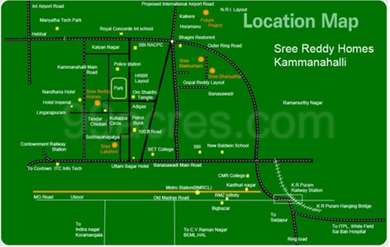 SreeReddy Properties SreeReddy Homes Map - Kammanahalli, Bangalore ...