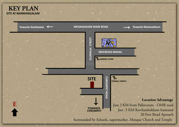 Sreenivas Housing Sreenivas Buvana Buvanam Map - Nanmangalam, Chennai ...