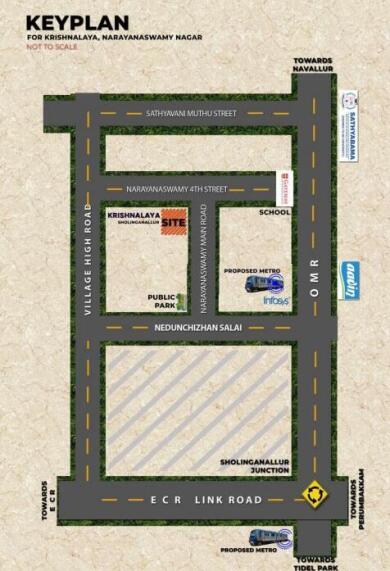Sreenivas Housing Sreenivas Krishnalaya Map - Sholinganallur, Chennai ...