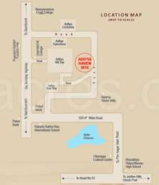Sri Aditya Homes Sri Aditya Haven Map - Shaikpet, Hyderabad Location Map