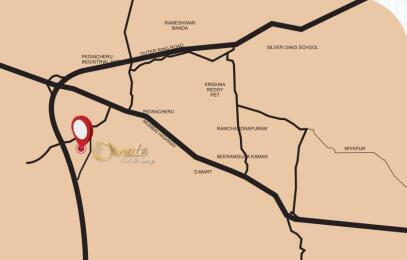 Sri Aditya Squares Sri Ornate Map - Patancheru, Hyderabad Location Map