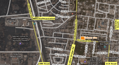 Sri Ayyapaa Builders Sri Padmakshe Map - Thiruvanmiyur, Chennai ...