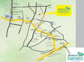 Sri Balaji Shelters Sri Balaji Emerald Map - Hennur Road, Bangalore ...