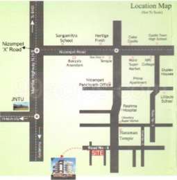 Sri Bhahma Developers Sri Geetikha Prestige Map - Nizampet, Hyderabad ...