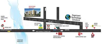 Sri Kirthika Builders Sri Kirthika Vaanavil Map - Thoraipakkam, Chennai ...