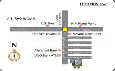 Sri Krishna Builders Sri Krishna Dhaam Map - Dr AS Rao Nagar ...