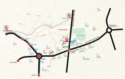 Sri Krishna Developpers Krishe Pearl Map - Chengicherla, Hyderabad ...