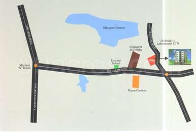 Sri Lakshmi Constructions Sri Dhana Lakshmi Homes Map - Miyapur ...
