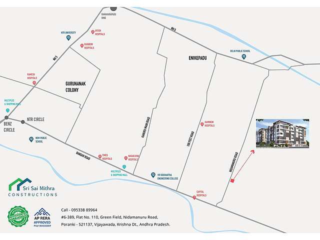 Sri Sai Mithra Green Field 1 Vijayawada, Poranki | Price List & Brochure, Floor Plan, Location ...