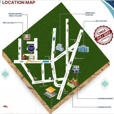 Sri Sangaamam Properte SSP Serasa Opal Map - Perungalathur, Chennai ...