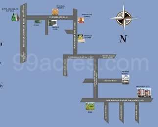 Sri Sastha Homes Sri VNP Homes River Oaks Map - Nanmangalam, Chennai ...